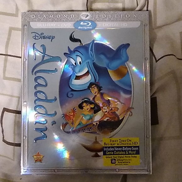 Media | Diamond Edition Blu Ray Dvd Disney Aladdin | Poshmark